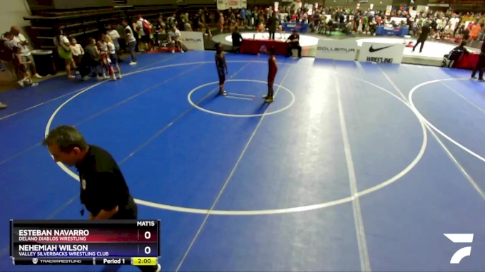 67 lbs Champ. Round 1 - Esteban Navarro, Delano Diablos Wrestling vs ...