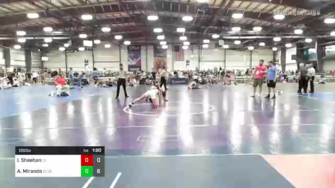 120 lbs Rr Rnd 3 - Isaac Sheehan, Combat Athletics Red vs Anthony ...