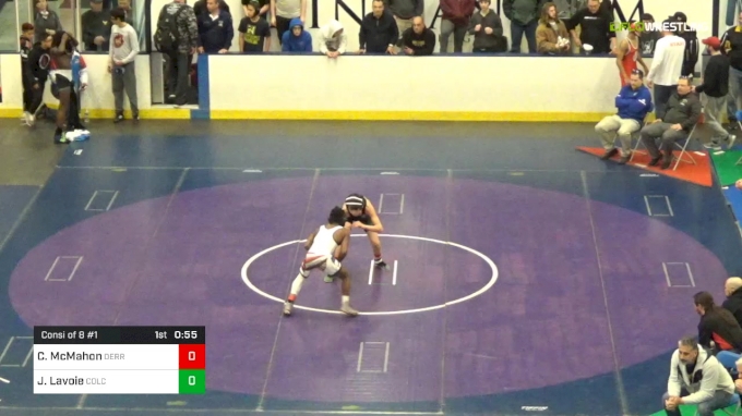 118 lbs Consi Of 8 #1 - Cam McMahon, Derry Rebels vs Jordan Lavoie ...