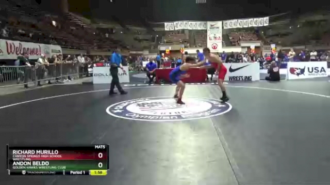 126 lbs Champ. Round 3 - Richard Murillo, Canyon Springs High School ...