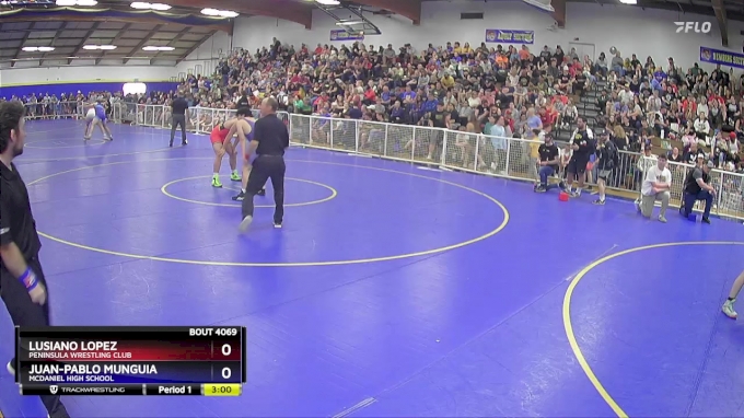 215 lbs Champ. Round 2 - Lusiano Lopez, Peninsula Wrestling Club vs ...