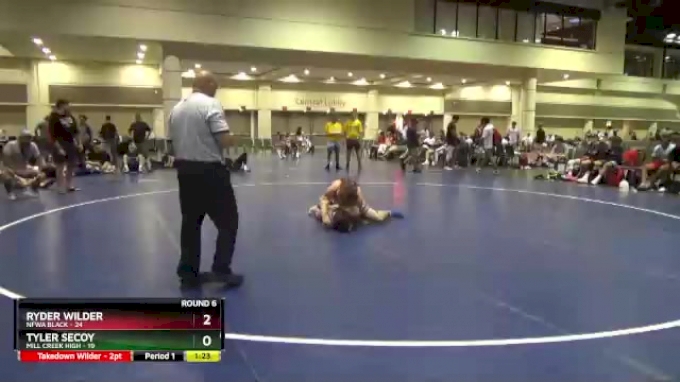 170 lbs Round 6 (10 Team) - Ryder Wilder, NFWA Black vs Tyler Secoy ...