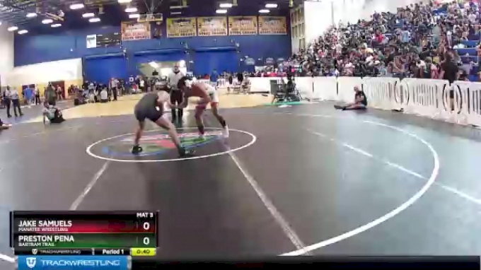 145 lbs Cons. Round 5 - Preston Pena, Bartram Trail vs Jake Samuels ...
