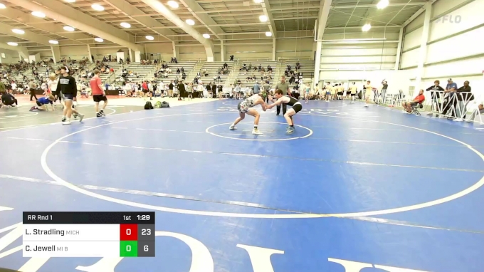 145 lbs Rr Rnd 1 - Louden Stradling, Michigan Grapplers Blue vs Colin ...