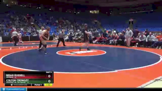 220 lbs Finals (8 Team) - Briar Russell, Antioch vs Colton Crowley ...