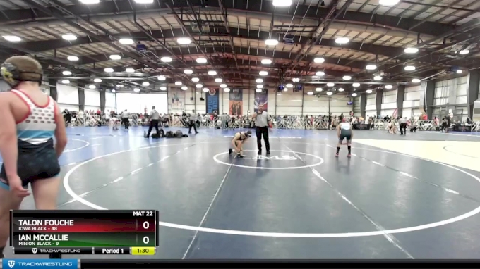 96 lbs Rd# 8- 12:30pm Saturday Final Pool - Talon Fouche, Iowa Black vs ...