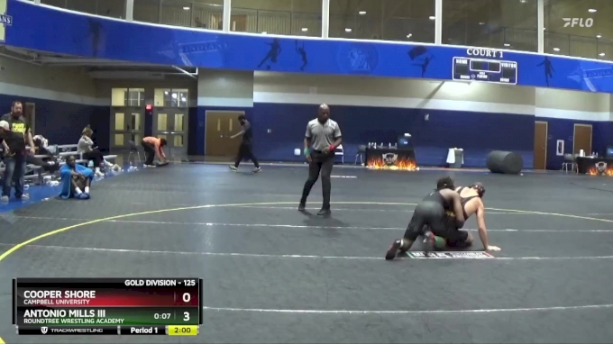125 lbs 1st Place Match - Cooper Shore, Campbell University vs Antonio ...