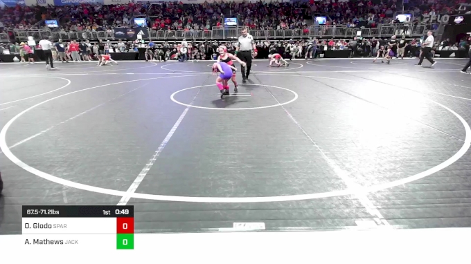 67.5-71.2 lbs Rr Rnd 1 - Oaklyn Glodo, Sparta Junior Bulldogs vs Alyssa ...