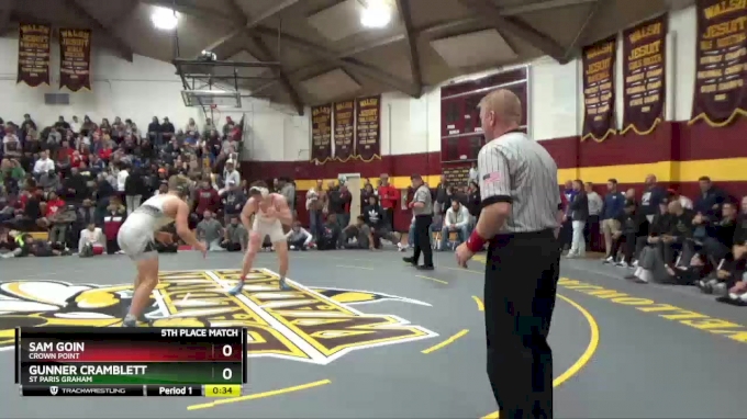 165 lbs 5th Place Match - Gunner Cramblett, St Paris Graham vs Sam Goin ...