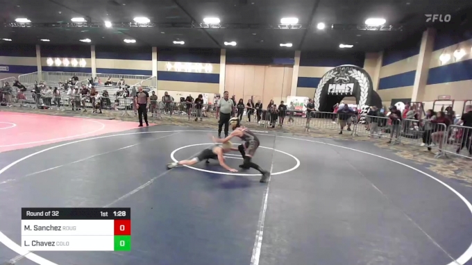88 lbs Round Of 32 - Maverick Sanchez, Rough House WC vs Luka Chavez ...