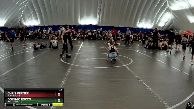 72 lbs Round 5 (8 Team) - Dominic Rocco, Westshore vs Chris Verner ...