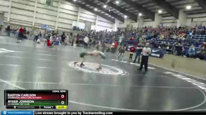 53 lbs Cons. Semi - Ryker Johnson, La Grande Mat Club vs Easton Carlson ...