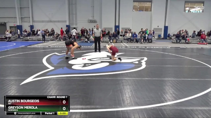 149 lbs Champ. Round 1 - Austin Bourgeois, RIT vs Greyson Merola, Norwich
