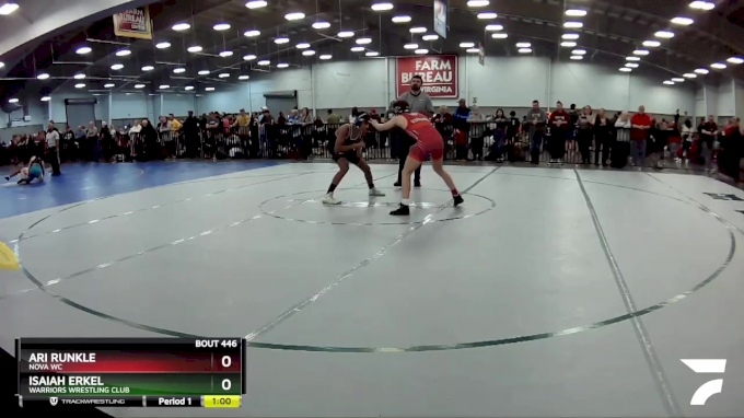 126 lbs Cons. Round 4 - Ari Runkle, Nova WC vs Isaiah Erkel, Warriors ...