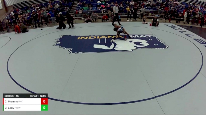 8U Boys - 45 lbs Quarters - Christopher Moreno, Reign Wrestling Club vs ...