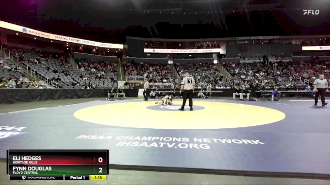126 lbs Quarterfinal - Fynn Douglas, Floyd Central vs Eli Hedges ...