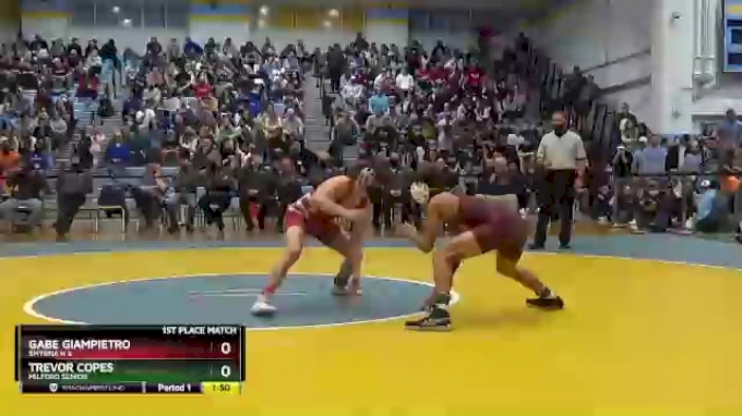 120 lbs 1st Place Match - Gabe Giampietro, Smyrna H S vs Trevor Copes ...