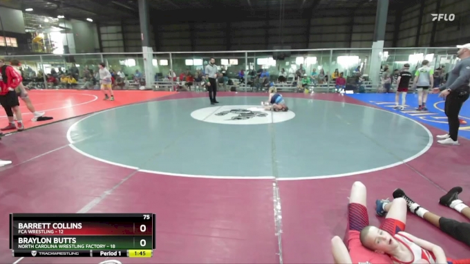 75 lbs Round 5 (6 Team) - Barrett Collins, FCA WRESTLING vs Braylon ...