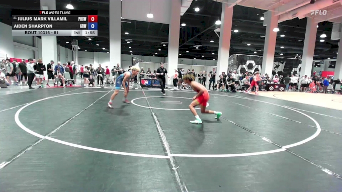 51 lbs Champ. Round 1 - Julius Mark Villamil, Poway High School ...