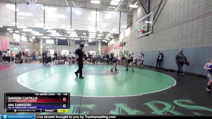 136 lbs Round 2 - Samson Castillo, All In Wrestling Academy vs Ian ...
