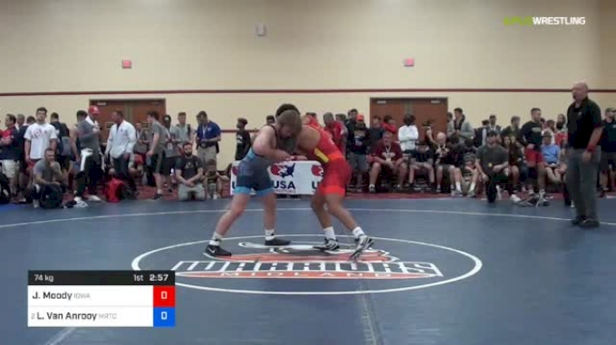 74 kg Rnd Of 16 - Jeremiah Moody, University Of Iowa vs Layne Van ...