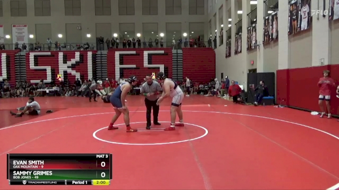 285 lbs Semis & Wb (16 Team) - Evan Smith, Oak Mountain vs Sammy Grimes ...