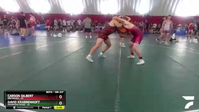 199-217 lbs Round 2 - Carson Gilbert, BBE/Waska vs David Krabbenhoft ...