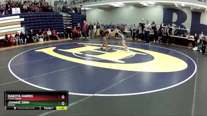 100 lbs. Champ. Round 3 - Dakota Harris, Tulsa Union vs Joanne Dinh, Staley