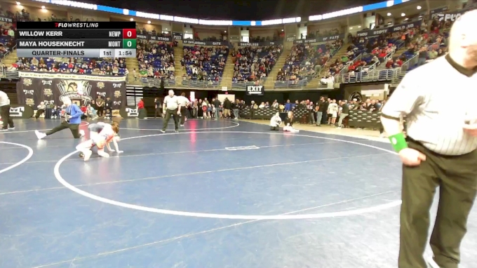 63 lbs Quarterfinal - Willow Kerr, Newport vs Maya Houseknecht, Montgomery