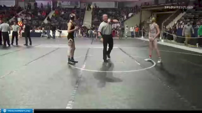 100 lbs Quarterfinal - Dominic Russell, Jr Viking vs Taylor Rickard, Newton
