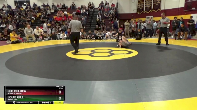 120 lbs Quarterfinal - Leo DeLuca, Blair Academy vs Louie Gill, Reynolds