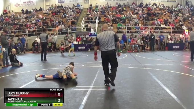 72 lbs Champ. Round 2 - Lucy Murphy, Springboro vs Jace Hall, Prodigy ...