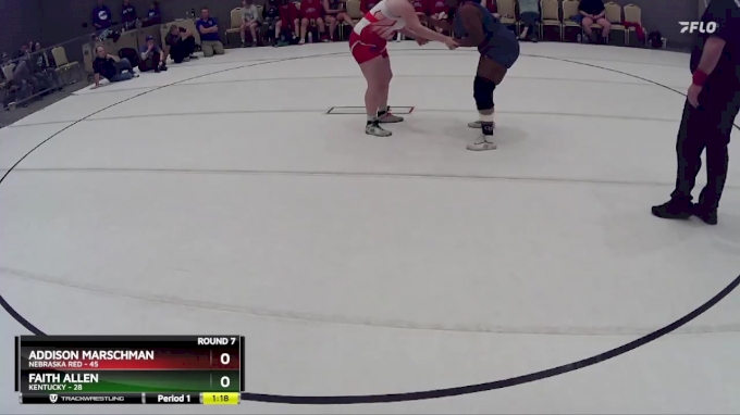 238 lbs Round 7 (8 Team) - Addison Marschman, Nebraska Red vs Faith ...