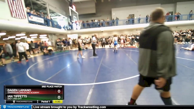132 lbs 3rd Place Match - Ian Tippetts, Salt Lake City vs Dagen Lamano ...
