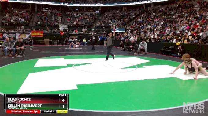 150-4A Semifinal - Kellen Engelhardt, Thompson Valley vs Elias Koonce ...