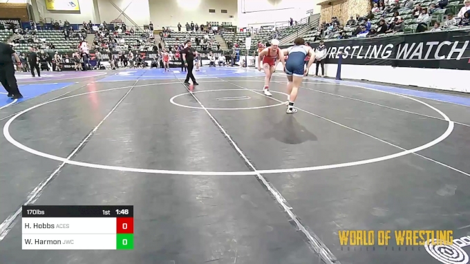 170 lbs Final - Hunter Hobbs, Upper Valley Aces vs Will Harmon, JWC