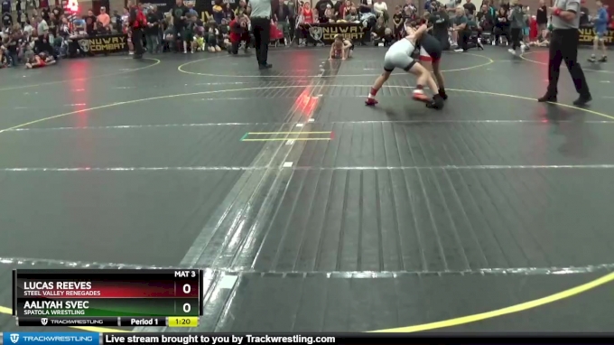 91 lbs Champ. Round 1 - Aaliyah Svec, Spatola Wrestling vs Lucas Reeves ...