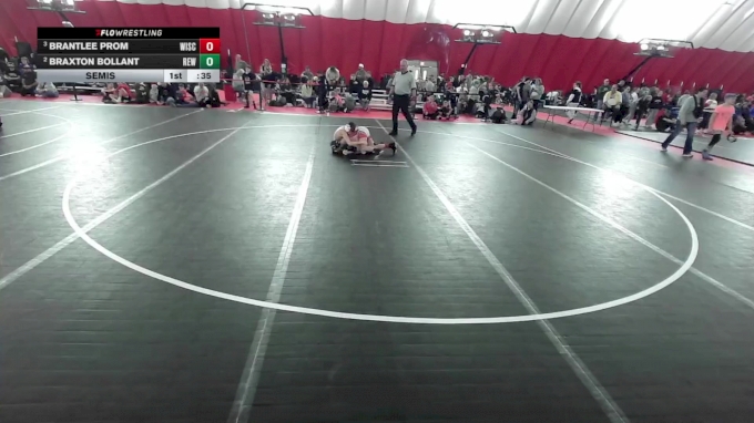 12U Boys - 98 lbs Semis - Brantlee Prom, Wisconsin vs Braxton Bollant ...