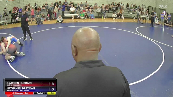 175 lbs Cons. Round 2 - Brayden Hubbard, Aloha Warriors vs Nathaniel ...