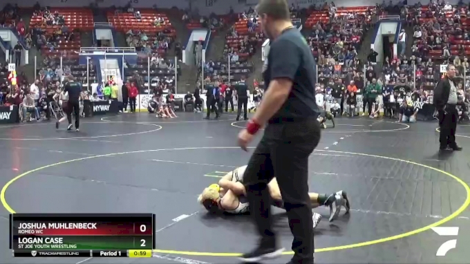 80 lbs Champ. Round 1 - Logan Case, St Joe Youth Wrestling vs Joshua ...