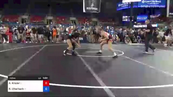 112 lbs Consolation - Aubre Krazer, Pennsylvania vs Reanah Utterback, Iowa