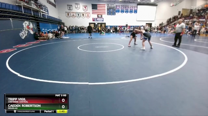 138 lbs Champ. Round 2 - Tripp Vigil, Cheyenne Central vs Caeden ...