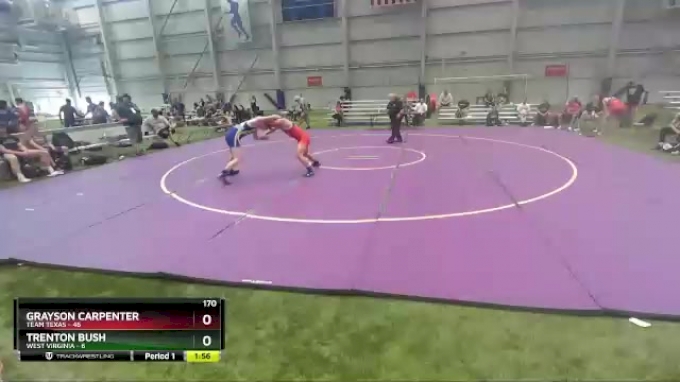 170 lbs Round 3 (6 Team) - Grayson Carpenter, Team Texas vs Trenton ...