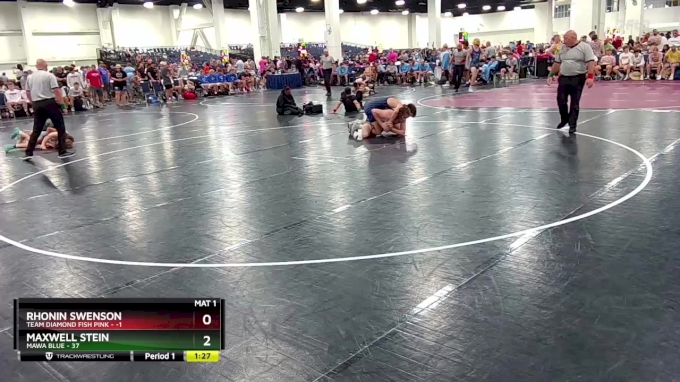 157 lbs Round 5 (8 Team) - Maxwell Stein, MAWA Blue vs Rhonin Swenson ...
