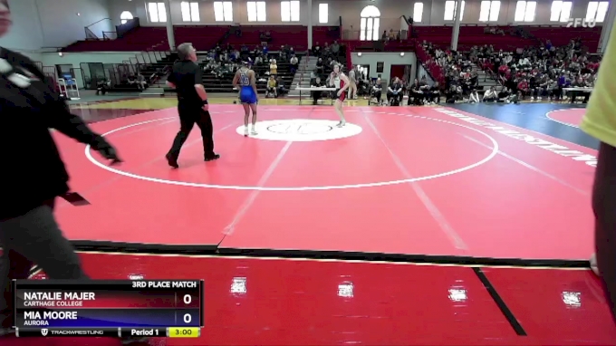 109 lbs 3rd Place Match - Natalie Majer, Carthage College vs Mia Moore ...