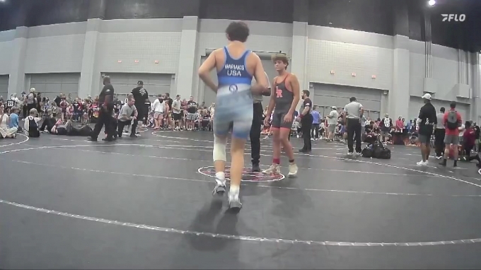 140 lbs Round 4 (8 Team) - Drew Harris, LaFayette Wrestling vs Cooper ...