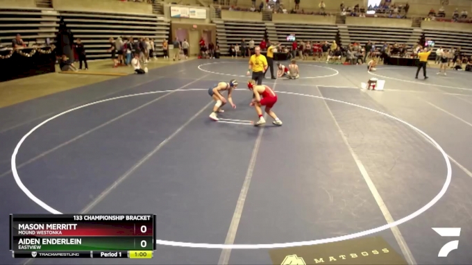 133 Championship Bracket Cons. Round 3 - Aiden Enderlein, Eastview vs ...