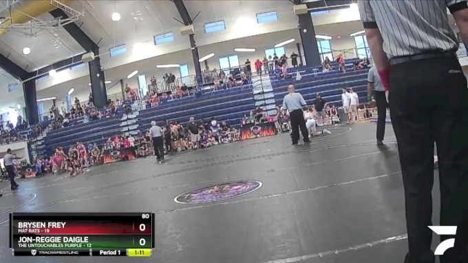 80 lbs Round 1 (6 Team) - Brysen Frey, Mat Rats vs Jon-Reggie Daigle ...