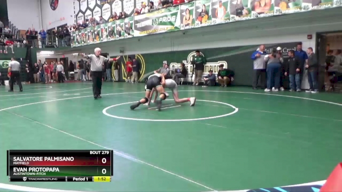 120 lbs Quarterfinal - Salvatore Palmisano, Mayfield vs Evan Protopapa ...