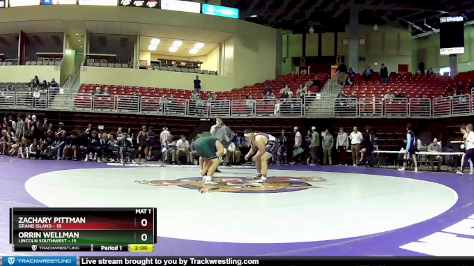 285 lbs Round 1 (6 Team) - Orrin Wellman, Lincoln Southwest vs Zachary ...